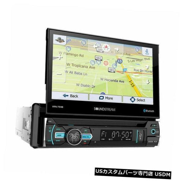 Soundstream VRN-75HBインダッシュカーステレオBluetoothレシーバーフォールドアウトスクリーン  Soundstream VRN-75HB In-Dash Car Stereo Bluetooth Receiver ...