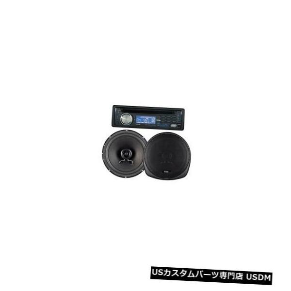 新しいボスオーディオインダッシュカーステレオCD AM / FM MP3レシーバーと6.5 2ウェイスピーカーPa  New Boss Audio In-Dash Car Stereo CD AM/FM MP3 Receiver and 6...