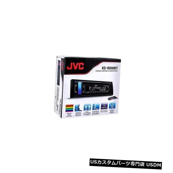 JVC KD-R890BT 1-DINカーステレオインダッシュCD MP3 USB AM / FMレシーバー（Bluetooth搭載）  JVC KD-R890BT 1-DIN Car Stereo In-Dash CD MP3 USB A...
