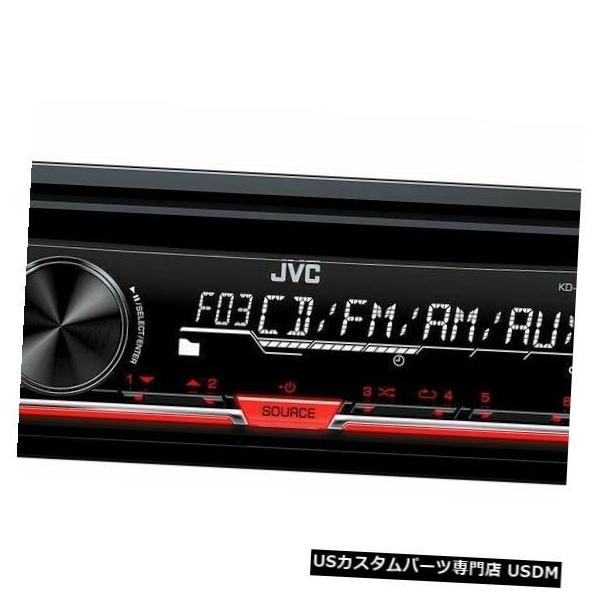 JVC KDR370 In-Dash 1-DINカーステレオレシーバーCD MP3プレーヤーAUX入力シングルDIN  JVC KDR370 In-Dash 1-DIN Car Stereo Receiver CD MP3 Player A...