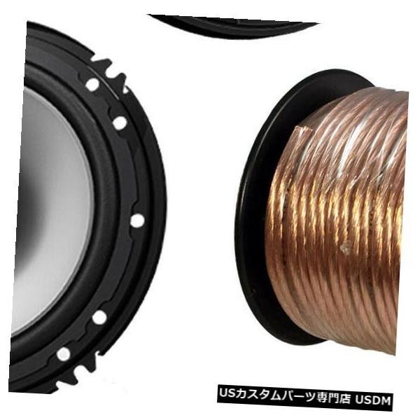 JVC KD-R490インダッシュCD AM FM AUXカーステレオ、Kenwood 6.5 "スピーカーおよび配線  JVC KD-R490 In-Dash CD AM FM AUX Car Stereo, Kenwood 6.5" S...