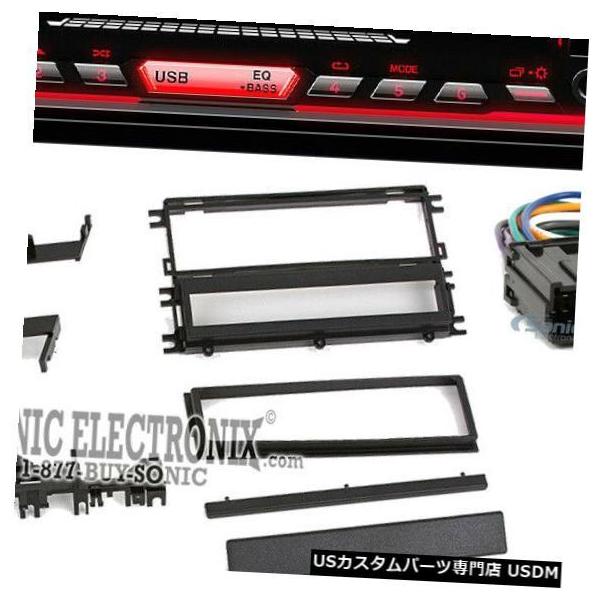 JVC CDプレーヤーインダッシュレシーバーUSB / MP3 + 2000-2004三菱モンテロ用リモート  JVC CD Player In-dash Receiver USB/MP3 + Remote For 2000-2004 Mi...