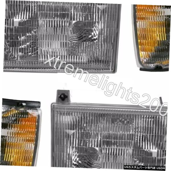フォレストリバーリフレクション2003 2004 4PCセットヘッドライトヘッドライトコーナーRV  FOREST RIVER REFLECTION 2003 2004 4PC SET HEADLIGHTS HEAD LIGHTS CORN...