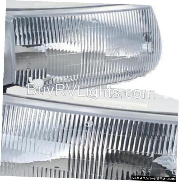COACHMEN SANTARA 1998 1999ペアセットヘッドライトヘッドライトフロントランプRV  COACHMEN SANTARA 1998 1999 PAIR SET HEADLIGHTS HEAD LIGHTS FRONT L...