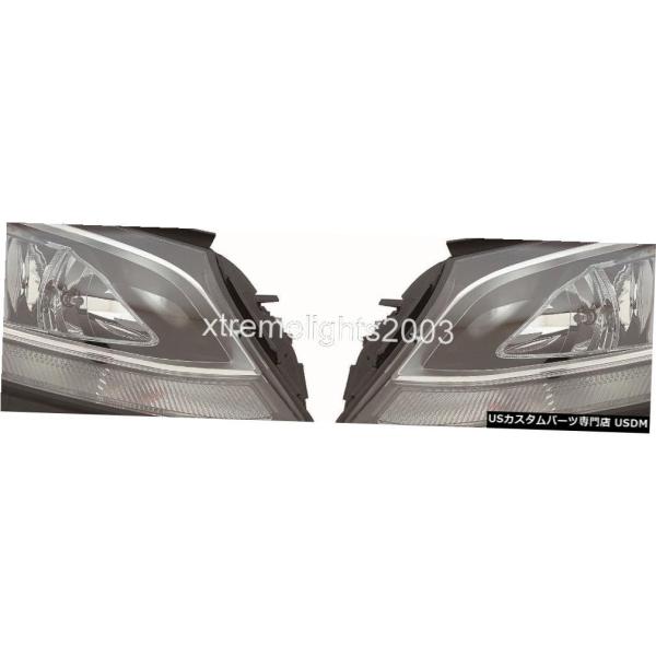メルセデスベンツ2015-2018 Cクラスハロゲンヘッドライトヘッドライトランプペア  MERECEDES  BENZ 2015-2018 C CLASS HALOGEN HEADLIGHTS HEAD LIGHTS LAMPS PAIR