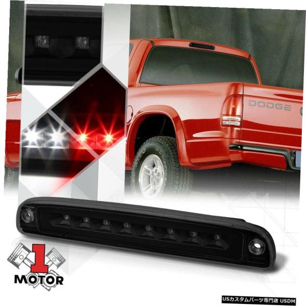 97-07ダッジダコタで機能するブラックスモークLED 3番目[3番目]ブレーキライトカーゴ  Black Smoke LED Third [3rd] Brake Light Cargo Functioned for 97-07 Dodge...