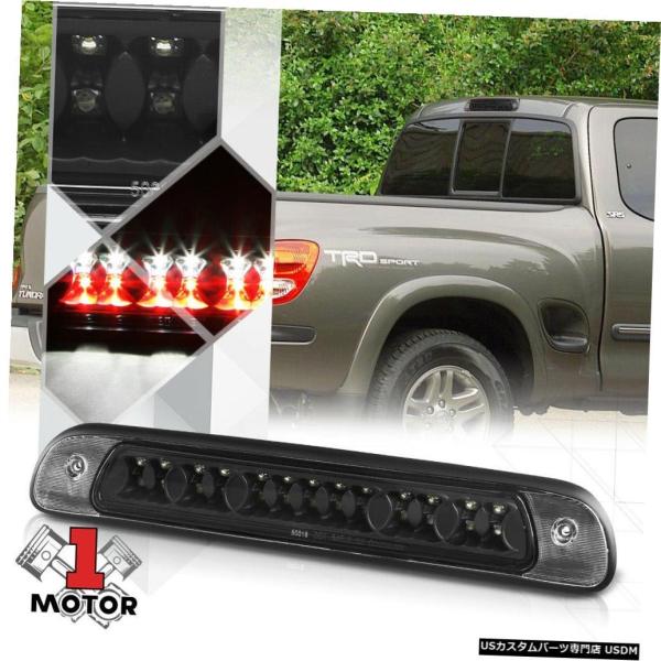 00-06トヨタツンドラで機能するブラッククリアLED 3番目[3番目]ブレーキライトカーゴ  Black Clear LED Third [3rd] Brake Light Cargo Functioned for 00-06 Toyot...