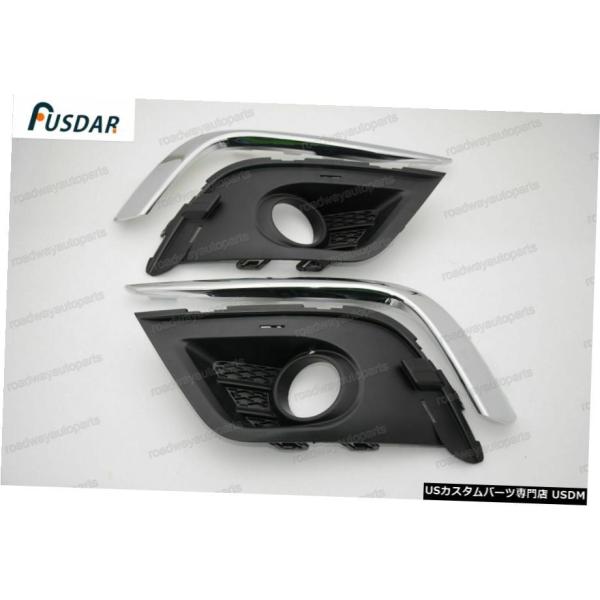 ビュイックEnvisionの2016年のための1PairフォグランプベゼルライトカバークロームModlingのトリム 1Pair Fog Lamp Light Bezels Cover Chrome Modling Trim for Bui...