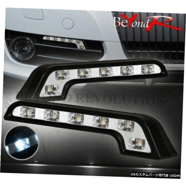 ウォーターシェイク証拠LEDフロントバンパーDRL霧ドライビングライトランプユーロベンツスタイル Water Shake Proof Led Front Bumper Drl Fog Driving Lights Lamps Euro Be...