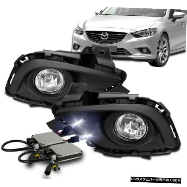 2014-2015マツダ6 4DRセダンバンパーDRIVING FOG LIGHT CHROME W / SWITCH + 10K HID SET 2014-2015 MAZDA 6 4DR SEDAN BUMPER DRIVING FOG...
