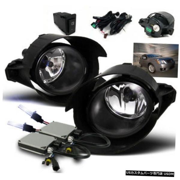2007-2009セントラセダンFOR LOWER BUMPERフォグランプクローム+スイッチをSET + 10K HIDキット LOWER BUMPER FOG LIGHTS CHROME+SWITCH SET+10K HID KIT F...