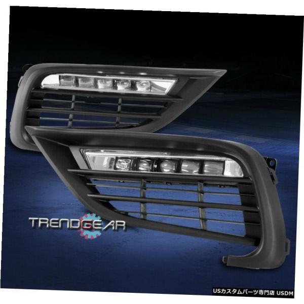 W /ベゼル+ハーネスL + R 2019年から2021年ホンダ・インサイトバンパーLEDフォグライトランプChromeの For 2019-2021 Honda Insight Bumper LED Fog Light Lamp Chro...