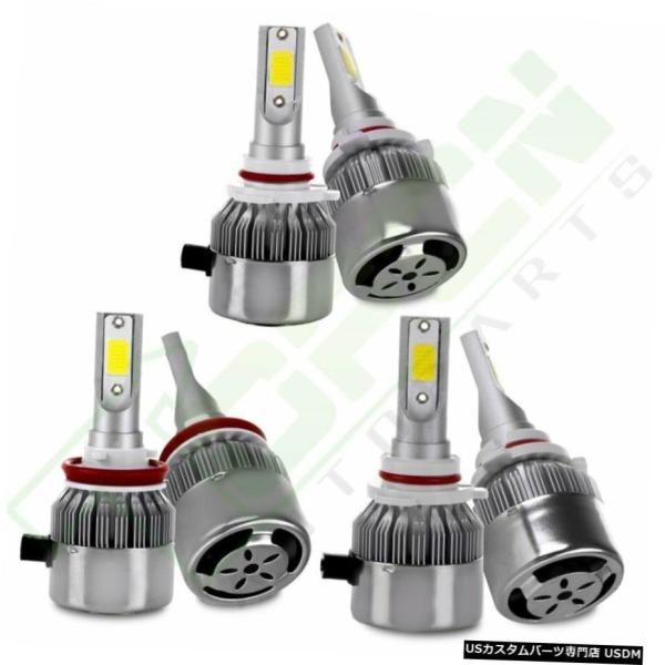 6PC車両CREE LED 9005 + 9006 + H11 LEDヘッドライトビーム電球6000Kフォグライト 6pc vehicle CREE LED 9005 + 9006 + H11 LED Headlights Beam Bul...