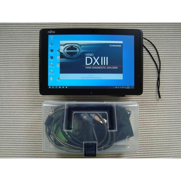HINO トラック　バス　各メーカー診断機＆インターフェース＆ARROWS Tab Q507-10.1インチタブの組み合わせになります。PCの中に二つのソフトが入っており(HINO　DX1.23.7　＆　トヨタTechstream)　が使え...