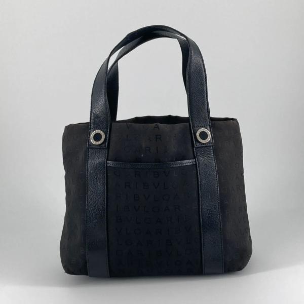 BVLGARI（ブルガリ）ロゴマニア　トート　バッグ　ブラック