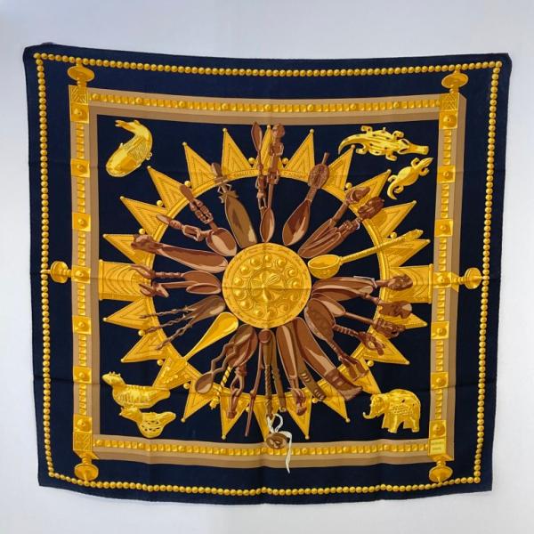 HERMES　CUILLERS D'AFRIQUE　アフリカのスプーン  スカーフ