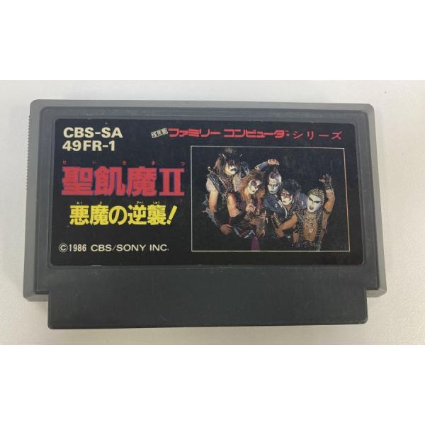 ■タイトルFC 聖飢魔2 悪魔の逆襲■商品名ファミコンソフト(ソフトのみ)■商品状態ソフト：難あり（傷み、ひび）箱：無し説明書：無し■その他