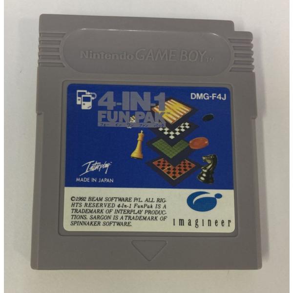 ■タイトルGB 4in1 FUN PAK■商品名ゲームボーイソフト(ソフトのみ)■商品状態ソフト：良い箱：無し説明書：無し■その他