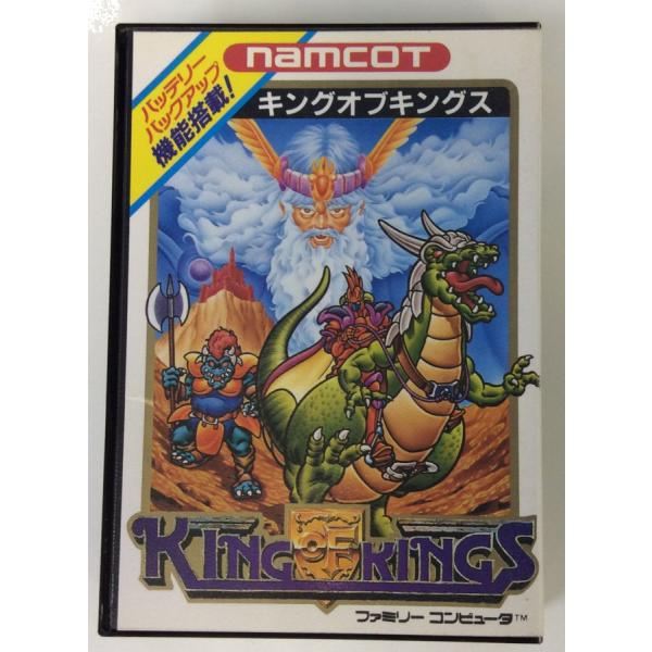 ■タイトルFC キングオブキングス■商品名ファミコンソフト(箱付)■商品状態ソフト：可（表面にシール貼り付け）箱：可説明書：無し■その他
