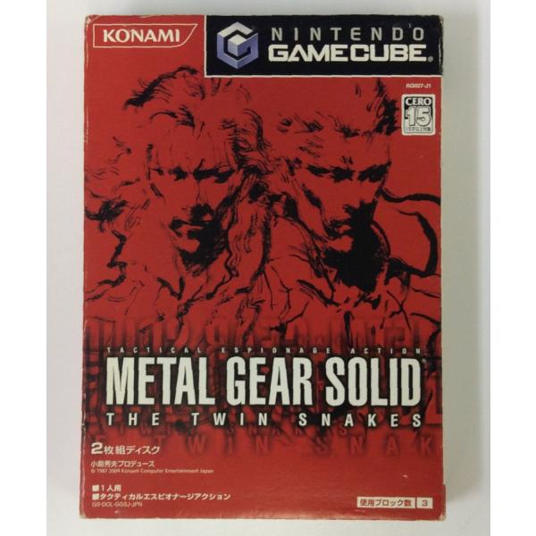 ■タイトルGC METAL GEAR SOLID THE TWIN SNAKES■商品名ゲームキューブソフト(箱説付)■商品状態ソフト：非常に良い箱：難あり説明書：良い■その他