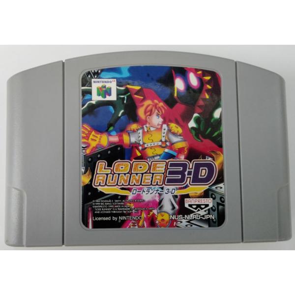 ■タイトルN64 ロードランナー 3-D■商品名ニンテンドウ64ソフト(ソフトのみ)■商品状態ソフト：良い箱：無し説明書：無し■その他