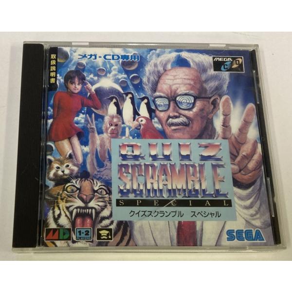 ■タイトルMCD クイズ スクランブル スペシャル■商品名メガCDソフト(箱説付)■商品状態ソフト：良い箱：難あり（表にひび）説明書：良い■その他帯付き