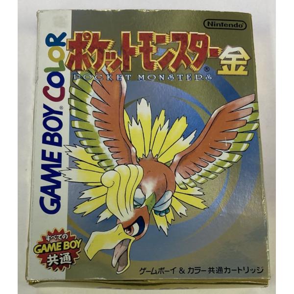 ■タイトルGBC ポケットモンスター 金■商品名ゲームボーイカラーソフト(箱説付)■商品状態ソフト：難あり（表のラベルが一部切り取られている）箱：難あり（側面に潰れ）説明書：可（汚れ）■その他