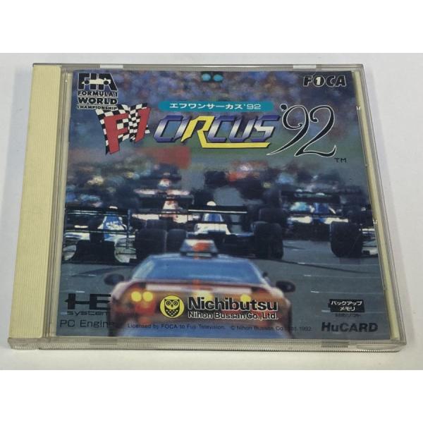 ■タイトルPCE F1サーカス 92■商品名PCエンジンソフト(箱説付)■商品状態ソフト：難あり（やけ）箱：難あり（やけ）説明書：良い■その他