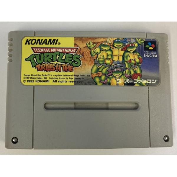 ■タイトルSFC T.M.N.T タートルズインタイム■商品名スーパーファミコンソフト(ソフトのみ)■商品状態ソフト：難あり（やけあり）箱：無し説明書：無し■その他