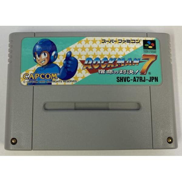 ■タイトルSFC ロックマン7 宿命の対決!■商品名スーパーファミコンソフト(ソフトのみ)■商品状態ソフト：可箱：無し説明書：無し■その他