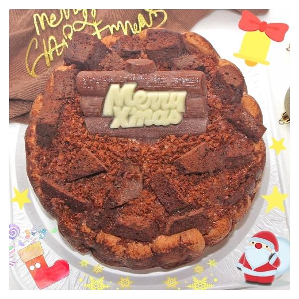 ☆４号・５号・６号・７号サイズあり（見本画像は５号）★クーベルチュール（製菓用の特別なチョコレート）を溶かしてアイスクリームに混ぜ合わせてチョコレート本来の持つビター感を出しました。間には贅沢に生チョコの層をサンドして、上にはチョコレートの...