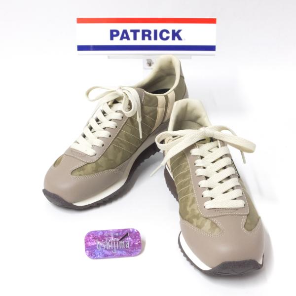 パトリックの不動の人気モデルマラソンシリーズの素材提案モデルです。鮮やかな色彩が特徴で、色落ちや色移りが少ないポリエステル素材を採用しています。この程度の落ち着いたカモ柄なら、様々なスタイリングを想像できるでしょう。パンツとの相性は抜群です...