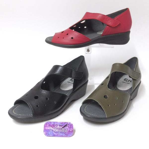 履きやすさとデザイン、お手軽な価格で人気のプッツ(Put's)のコンフォート・サンダルです。柔かい革を使用して、軽さと履き心地の良さにこだわったＰｕｔ’ｓ（プッツ）の面ファスナー(マジックテープ)付きベルトサンダルです。安心、高品質の日本製...