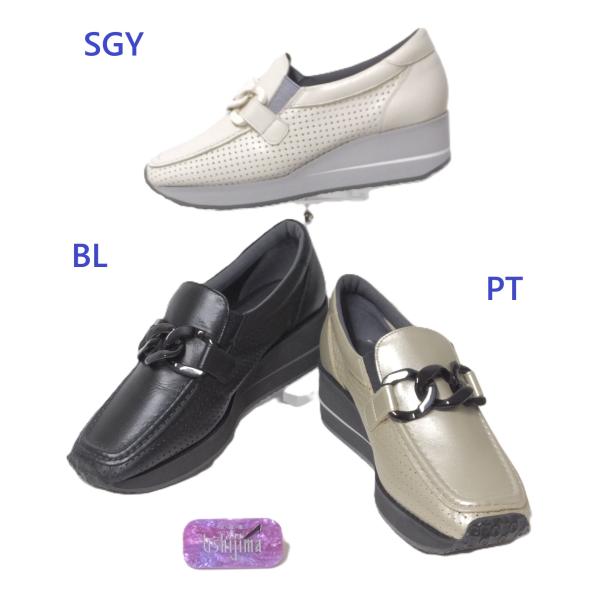 リピーター支持の多い、パンチング・レザースニーカーのVITA NOVAから新作のヒールスニーカーが到着しました！サイドゴア付きのスリッポンタイプですので、スタイリッシュなデザインとなっています。甲部にバックルがついていますので、カジュアルし...