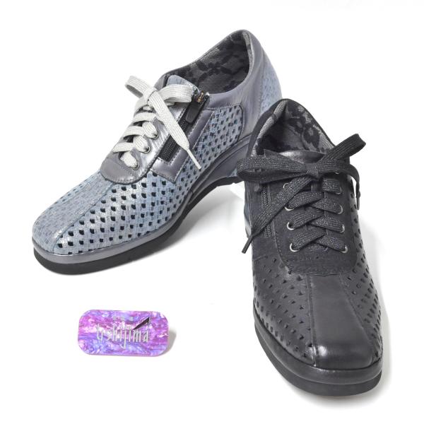 熟練した職人によるハンドメイドで人気のブランド、ＶＩＧＥＶＡＮＯ（ヴィジェバノ）。人気のローカット、ヒールスニーカーです。柔かなパンチングレザーを使用して、ソフトな履き心地の高級感のある大人のスニーカーです。内側にサイドファスナーが付いてい...