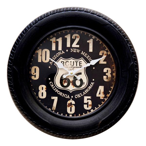 タイヤをモチーフにした、個性的なデザインの壁掛け時計です。車好きの方やインテリアに遊び心を加えたい方にぴったり。秒針はありませんが、動作音はあるため、完全な無音タイプではありません。・単三電池1本で動作します（※電池は付属していません。別途...