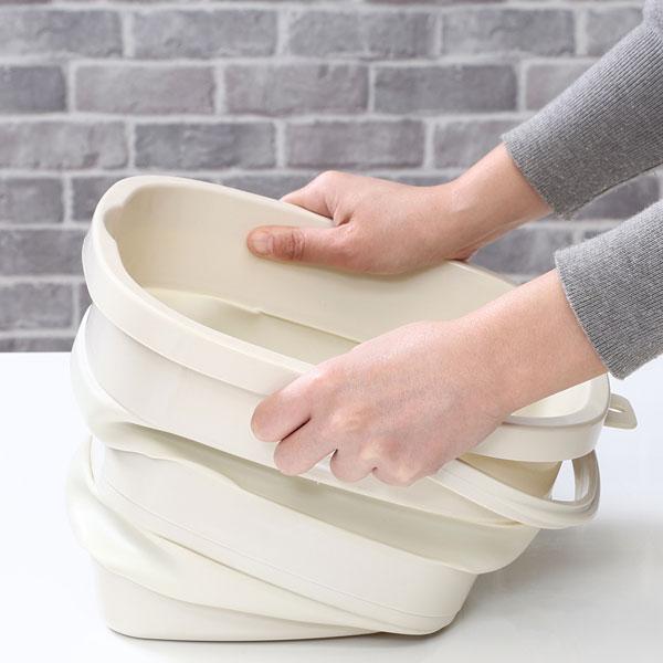 かさばらない！使いたいときだけ使える折りたたみバケツ10L全体：幅305 × 奥行315 × 高さ247折りたたみサイズ：305x315x64mm耐冷温度：-10℃バケツ 折りたたみ 10L 折りたたみバケツ 持ち手付き 軽量 折り畳み式 ...