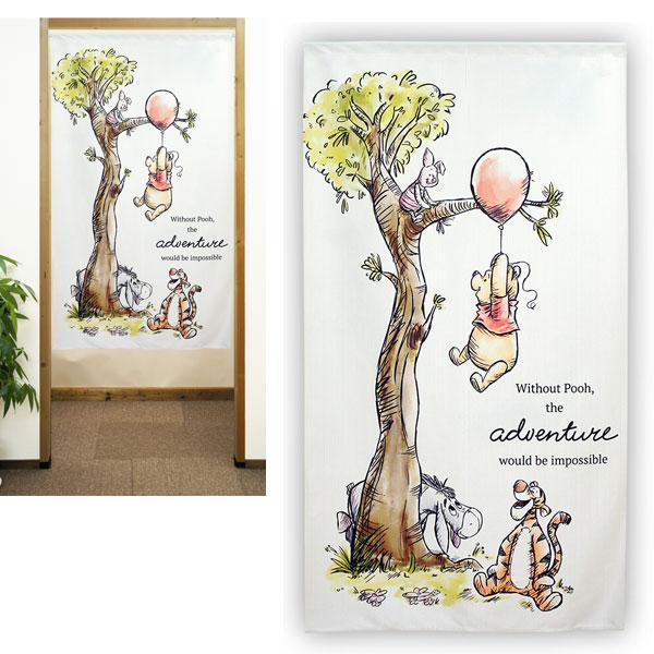 Disneyのかわいいキャラクターたちが描かれた「のれん」が登場！国産のレース生地に最新の印刷技術を使用し発色豊かなプリントで仕上げました。お部屋のインテリアのアクセントに、お土産に、贈り物にぜひご活用ください。約　幅 85cm × 丈 1...