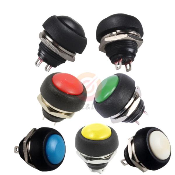 【仕様】タイプ: PBS-33B取り付け穴: 12mm定格: 1a 250v誘電強度: 1500vac/1分寿命: >10000サイクル作業タイプ: プッシュトゥオン (オフ-オン)環境温度: -25-85 c接触抵抗: <50...