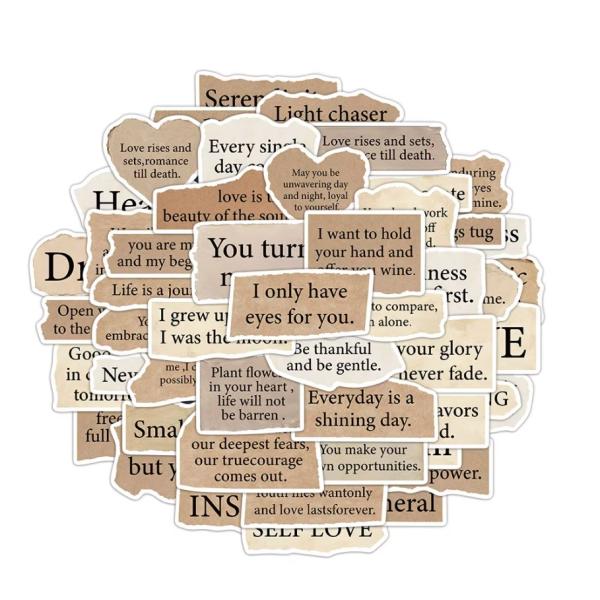 お洒落でカワイイシール。手帳、日記やメッセージカード・お手紙などのデコレーションやスクラップブッキング・ラッピングの飾りシールなどに最適です。DIYや小物の装飾にもお使い頂けます。▼商品仕様枚数：商品名記載の通り(被り無し)材質：防水製ビニ...