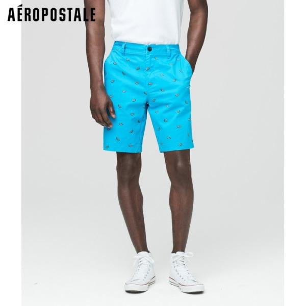 エアロポステール メンズ アメカジ ショート ハーフ ショーツ 大きいサイズ チノ ショートパンツ プリント カラーパンツ 無地 リーフ アロハ 2019 春 夏 父の日 母の日素材コットン97% スパンデックス3%サイズ(ウエスト)27:...