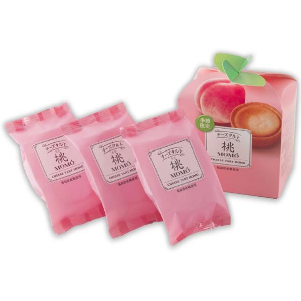 ・チーズタルト桃は、福島県産の桃を使用した、季節限定の美味しさ。フランスで作られた「キリ クリームチーズ」をチーズ中100％使用して丹念に焼き上げました。福島自慢の桃の風味と、クリーミーなチーズの味をお楽しみください。・キリはフランス・ベル...