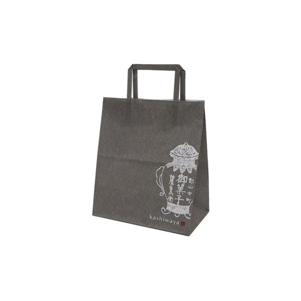 サイズ：幅220×マチ130×高さ250mm使用目安：柏屋薄皮饅頭5個入、　　　　　小さい柏屋薄皮饅頭mini、　　　　　スイーツマンジュ、　　　　　創菓嘉永餅4個入、　　　　　花ことば6個入、　　　　　3個入商品、4個入商品、5個入商品