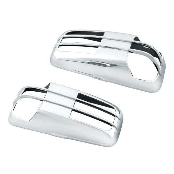 ドアサイドマーカーランプカバー　23フォワード用材質 樹脂　クロームメッキ材質 樹脂　クロームメッキ適合車種 23フォワード（R5.3〜　）かぶせ式メッキ樹脂4t車用標準/ワイド車共用R/Lセットいすゞ両面テープ付製品の特徴ドアサイドマーカ...