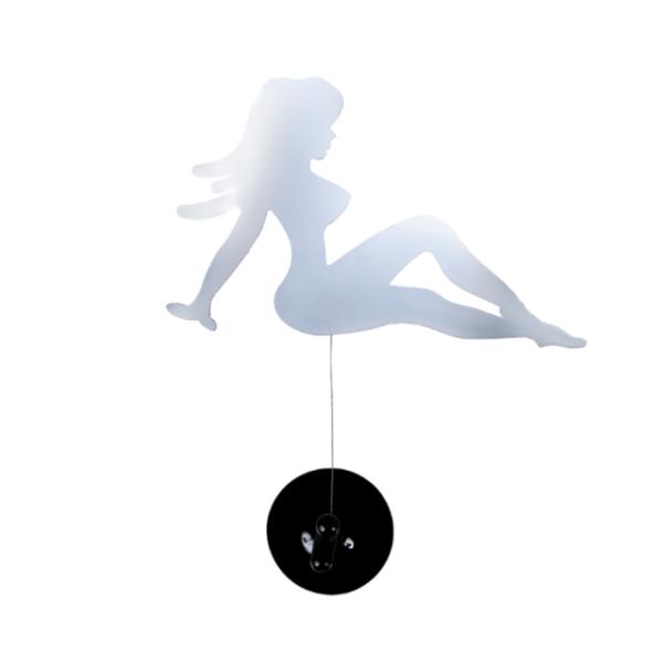 ふらふらガールサイズ（アーム部分および吸盤除く）約　横150mm×縦100mm材質 樹脂/クロームメッキ