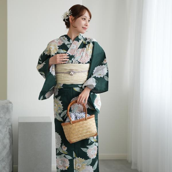 レトロな雰囲気と大人っぽさが絶妙ここでしか買えない昭和初期アンティーク復刻版 【セット内容】浴衣・帯・下駄※上記以外のレースやオーガンジー飾り、帯締め等の小物類はセットに含まれません。※帯は手結び（ご自身で結ぶタイプ）です。※下駄はランダム...