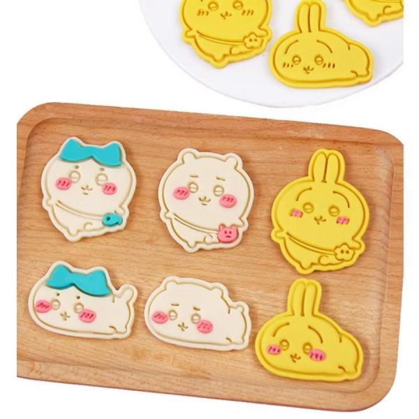 材質：PLA（ポリ乳酸）。安全無毒、安心してご利用いただけます（熱に弱いですので、オーブンに入れないでください。また、洗いの時も冷水で洗ってください。）ワンプッシュで簡単かわいい：生地を抜型で抜き、そしてスタンプをぎゅっと押すでけで、かわい...