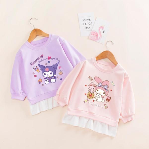 子供 パーカー クロミ風 マイメロ  長袖 トレーナー スウェット キッズ キャラクター 春秋着 冬 韓国 カジュアル 可愛い 女の子 日常着 トップス ルームウェア生地: 綿適用季節：春と秋厚さ: 普通【素材構成】: 100% コットン ...