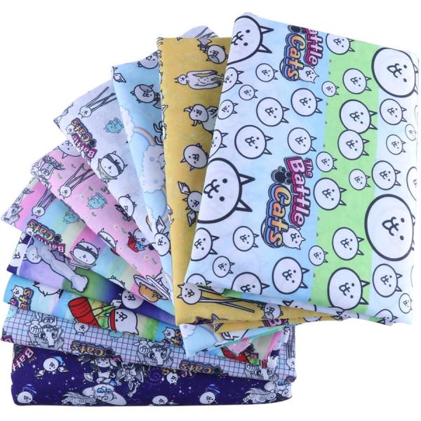 材質：41%-50%綿、ポリエステル。手触りがよく、洗濯もできます。針通りよく縫いやすいです。サイズ：140*50cm適用場合：手作りdiy生地、バックバッグ。サンドリリース、ランドセルのショッピングバッグ、テーブルクロス、カーテンカーテン...