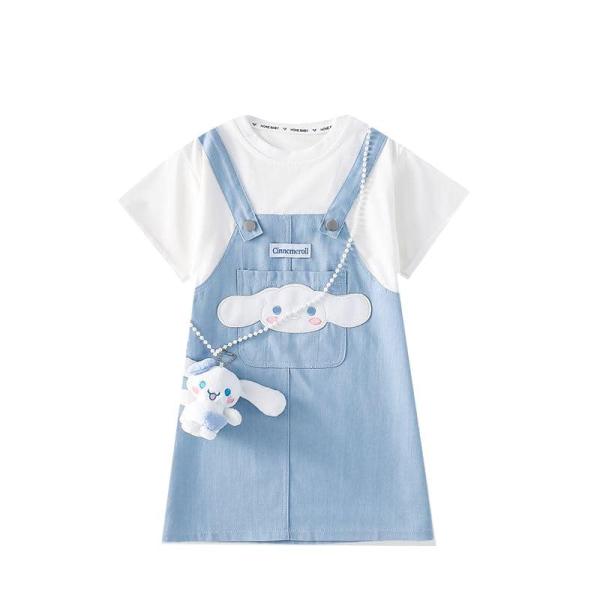 内容：ぬいぐるみ＋ワンピース材質：ポリエステル高品質な素材を採用して、柔らかくて触り心地も良い、耐久性も抜群で、長持ちできます。「シナモロール」の要素を合わせたワンピース、シナモロールが好きな方におすすめします。プレゼントとしてご友人やご家...